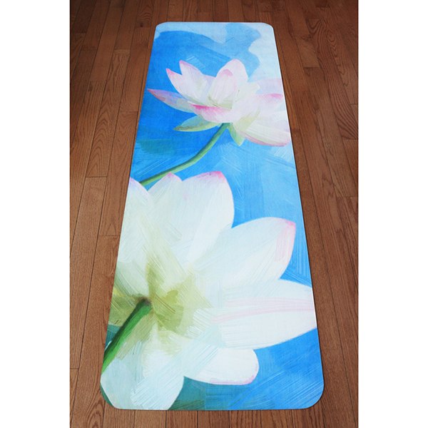 Utopiat - Premium Expanding Lotus Yoga Mat | Non-Slip | Rubber Base