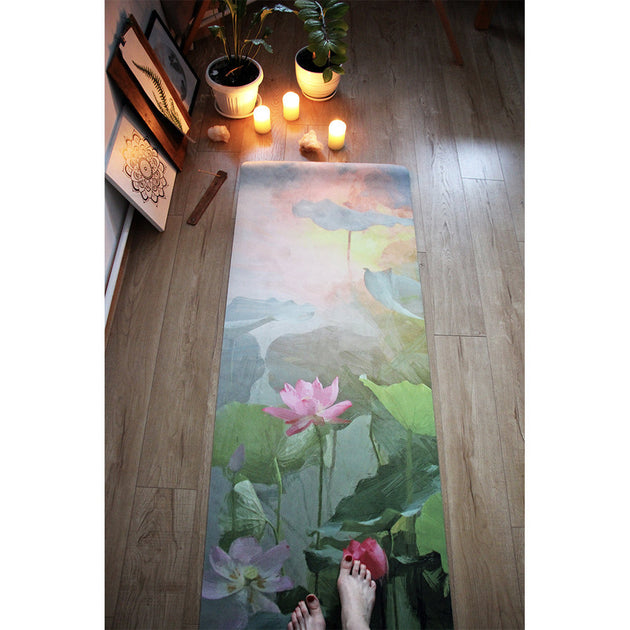 Utopiat - Premium Protector Lotus Yoga Mat | Non-Slip | Rubber Base